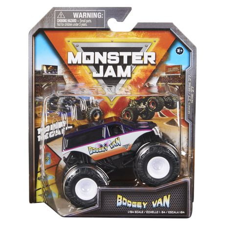 Monster Jam, Official Boogey Van Truck, Die-Cast Vehicle, 1:64 Scale ...