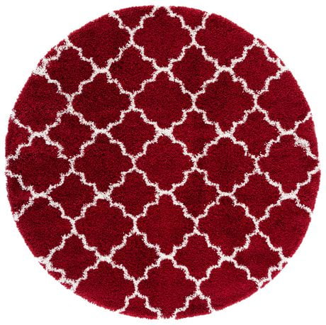 Click here for Safavieh Hudson Jaye Geometric Shag Area Rug Red /... prices