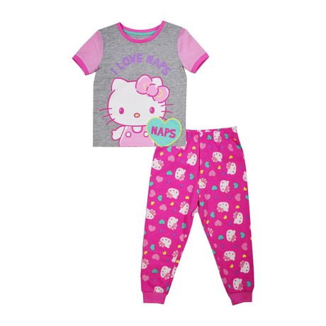 Toddler Girls Hello Kitty 2 Piece I Love Naps Set | Walmart Canada