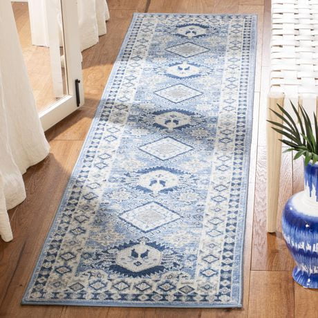 Click here for Safavieh Kazak Benson Geometric Area Rug Blue / Cr... prices