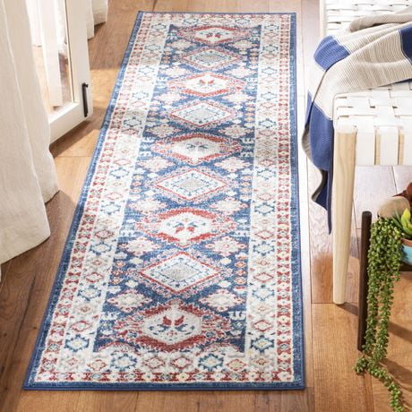 Click here for Safavieh Kazak Benson Geometric Area Rug Navy / Re... prices