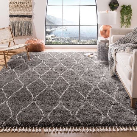 Click here for Safavieh Moroccan Fringe Shag Nina Geometric Plush... prices
