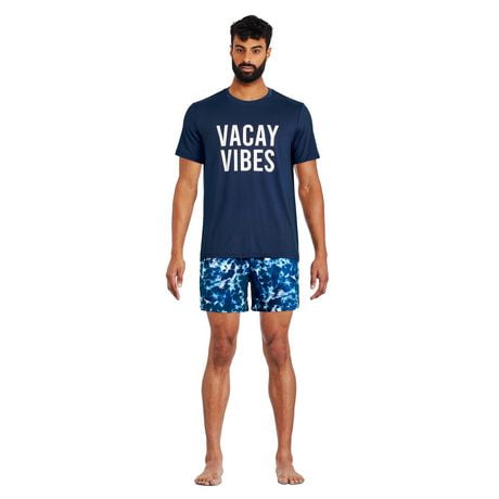 George Men's Tee and Short Pajamas 2-Piece Set | Walmart Canada