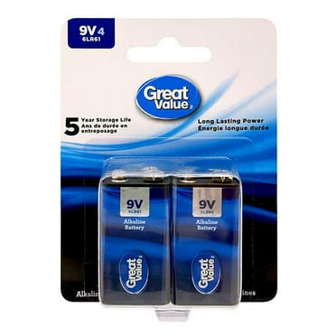 Great Value 9V Alkaline Battery 1 Pack, Pack of 1 battery - Walmart.ca