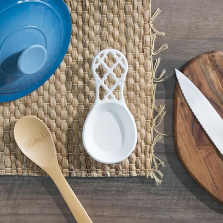 Click here for Home Basics Lattice Collection Cast Iron Spoon Res... prices