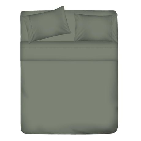 Click here for Hometrends 400 Tc Sateen Performance Sheet Set Gre... prices