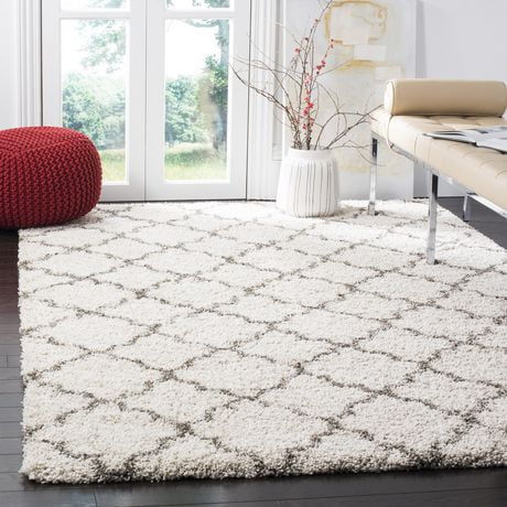Click here for Safavieh Hudson Jaye Geometric Shag Area Rug Ivory... prices