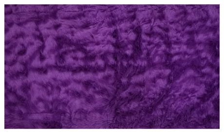 Click here for Fun Rugs Rectangle Purple Polyester Flokati Kids R... prices