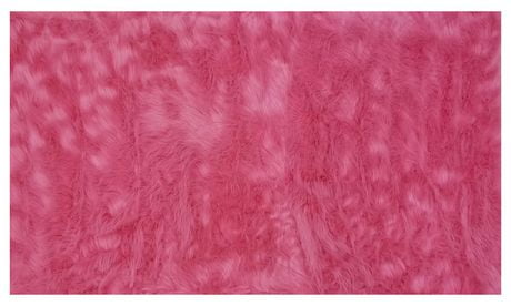 Click here for Fun Rugs Rectangle Pink Polyester Flokati Kids Rug... prices