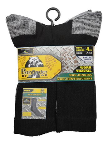 Pathfinder by Kodiak Mens 4-Pack Work Socks | Walmart Canada