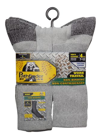 Pathfinder by Kodiak Mens 4-Pack Work Socks | Walmart Canada