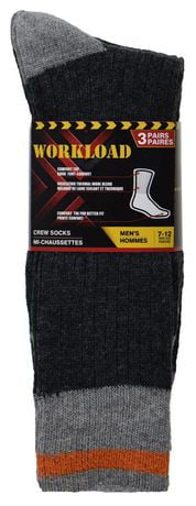 Mens Workload 3-Pack Work Socks | Walmart Canada