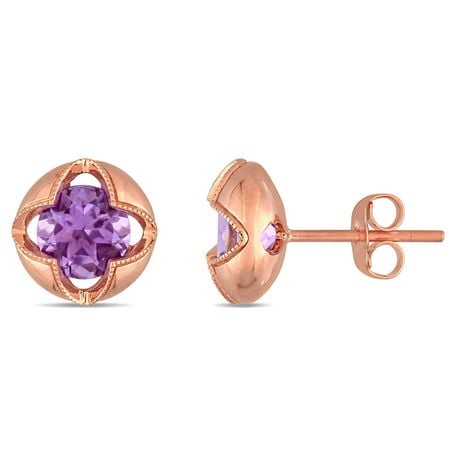 Click here for Miabella 1-1/3 Carat T. G.W. Amethyst 10 K Rose Go... prices