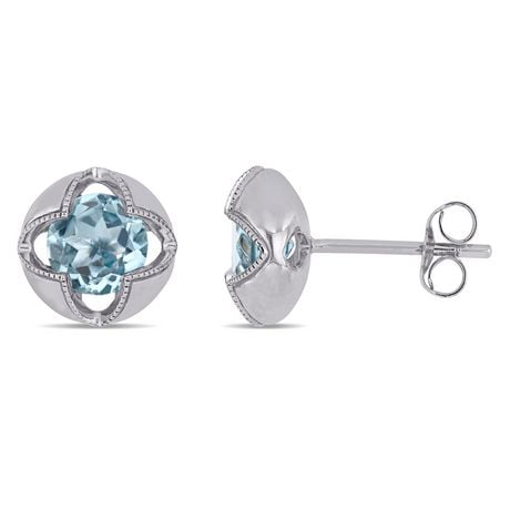 Click here for Miabella 2 Carat T. G.W. Blue Topaz 10 K White Gol... prices