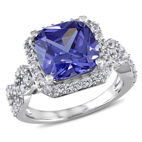 Click here for Miabella 6-3/4 Carat T. G.W. Created Tanzanite And... prices