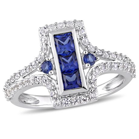 Click here for Avra Rose 1-1/8 Carat T. G.W. Created Blue And Whi... prices