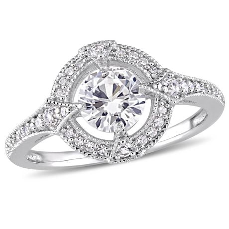 Click here for Miabella 1-1/6 Carat T. G.W. Created White Sapphir... prices