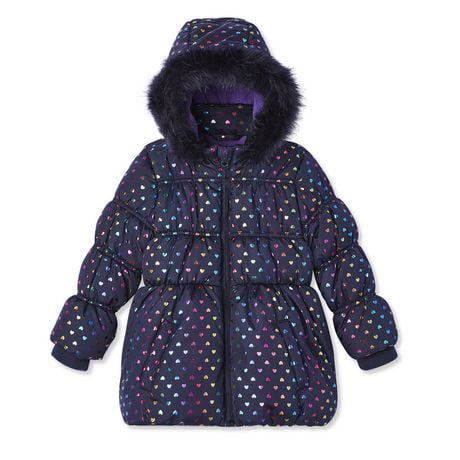 George Toddler Girls' Fashion Puffer Jacket | Walmart Canada