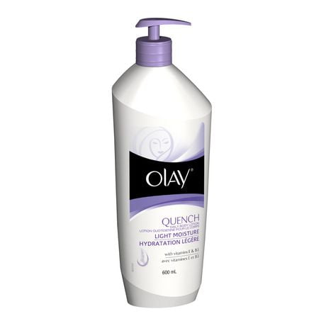 Olay Quench Daily Body Lotion - Light Moisture, Vitamins E & B3 ...