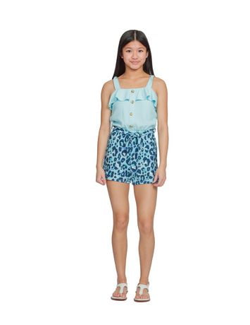 Justice Girls Ruffle Aminal Print Romper - Walmart.ca
