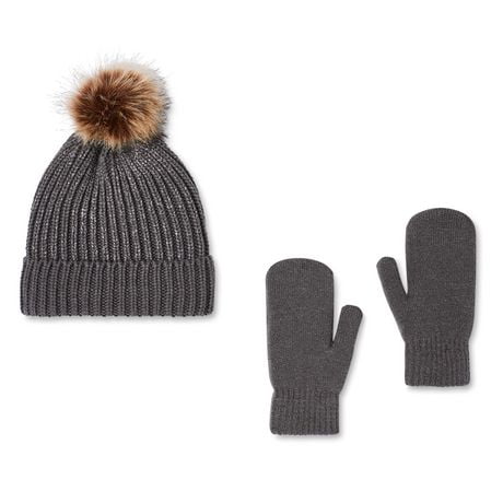 Time and Tru Women's Toque and Mitts 2-Piece Set | Walmart Canada