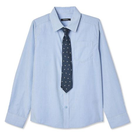 George Boys' Woven Shirt and Tie | Walmart Canada
