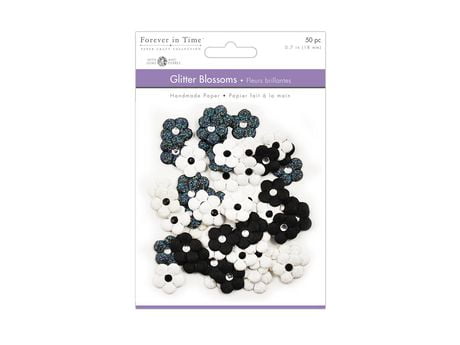 Forever in Time Paper Craft Collection: Handmade Glitter Gem Blossoms ...