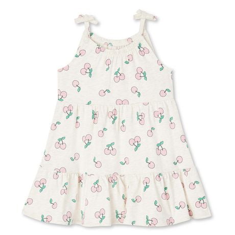 Click here for George Baby Girls Jersey Tiered Dress White 0-3 Mo... prices