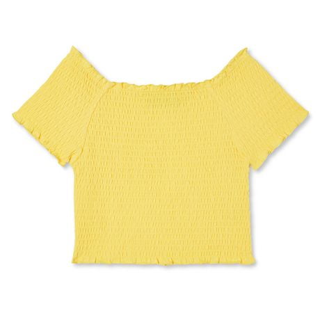 Click here for George Girls Smocked Raglan Crop Top Yellow Xs prices