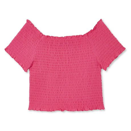 Click here for George Girls Smocked Raglan Crop Top Pink S prices