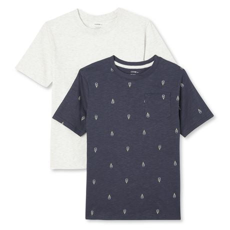 Click here for George Boys Chest Pocket Tees 2-Pack Navy Xs prices