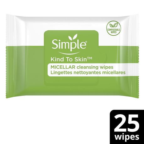 Simple Micellar Facial Wipes, 25 Facial Wipes - Walmart.ca