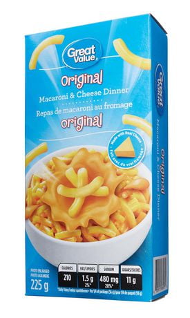 Great Value Original Macaroni & Cheese Dinner | Walmart Canada