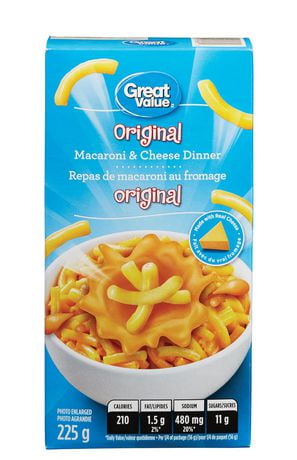 Great Value Original Macaroni & Cheese Dinner | Walmart Canada