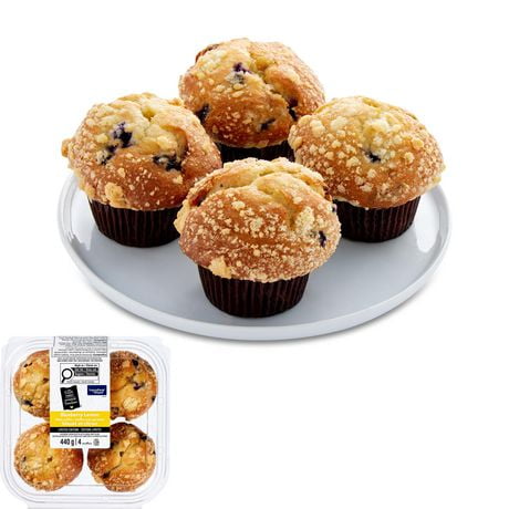 Your Fresh Market Blueberry Lemon Filled Muffins - Walmart.ca