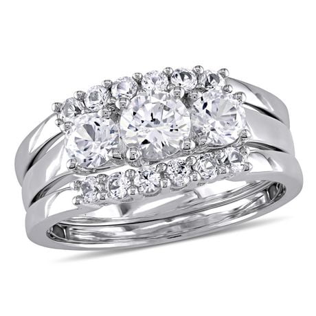 Click here for Miabella 3-Piece Set 1-3/4 Carat T. G.W. Created W... prices