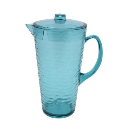 HomeTrends Blue Plastic Wave Pitcher - Walmart.ca