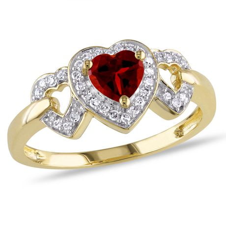 Click here for Miabella 1/2 Carat T. G.W. Garnet And 1/8 Carat T.... prices
