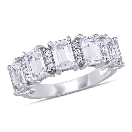 Click here for Miabella 3-1/3 Carat T. G.W. Created White Sapphir... prices