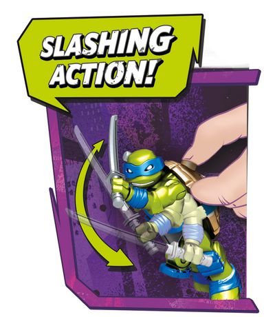 Mega Construx Teenage Mutant Ninja Turtles Leo Turtle Glider Pursuit ...