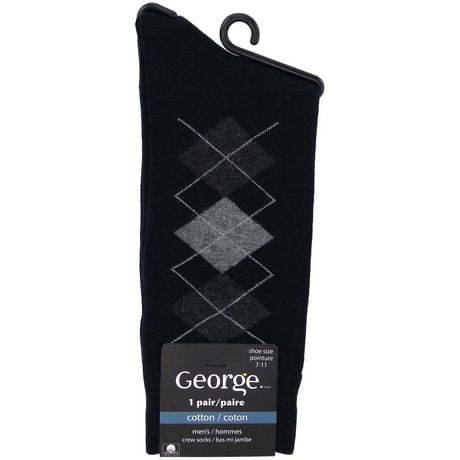 George Men's Patterned Dress Sock | Walmart Canada