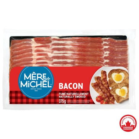 Mere Michel Naturally Smoked Bacon, 375 g - Walmart.ca