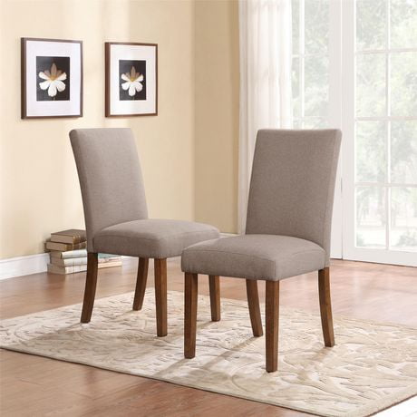 Click here for Dorel Living Linen Upholstered Parsons Chairs Beig... prices