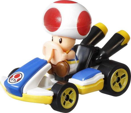 Hot Wheels Mario Kart Toad Standard Kart 1:64 scale die-cast Vehicle ...