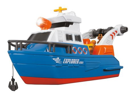 Adventure Force Large Action Series Light & Sound Explorer Boat ...