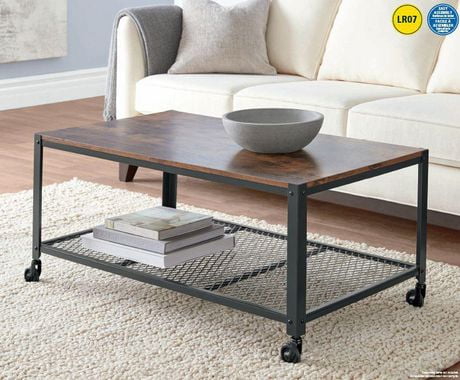 Click here for Hometrends Coffee Table Wood Grain/Black prices