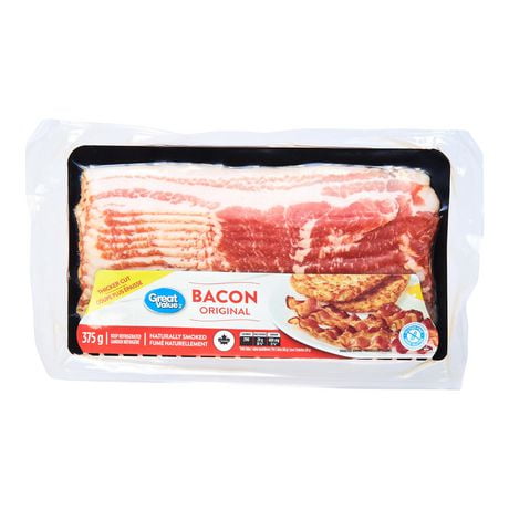 Great Value Original Naturally Smoked Bacon - Walmart.ca