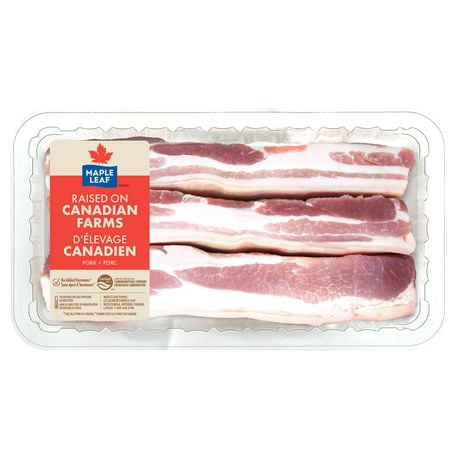 Maple Leaf Fresh Pork Boneless Belly Sliced Skin On | Walmart Canada