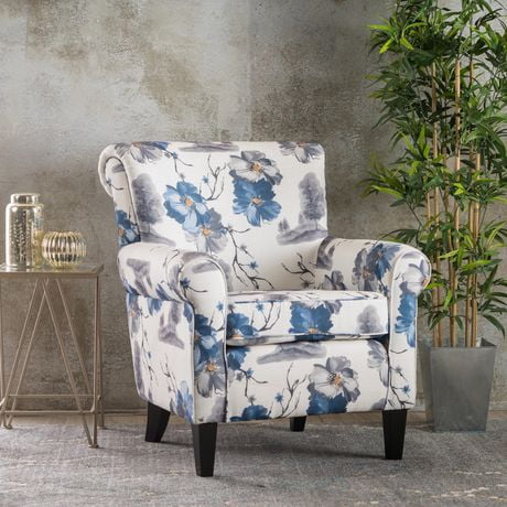 Rita Floral Print Fabric Club Chair - Walmart.ca
