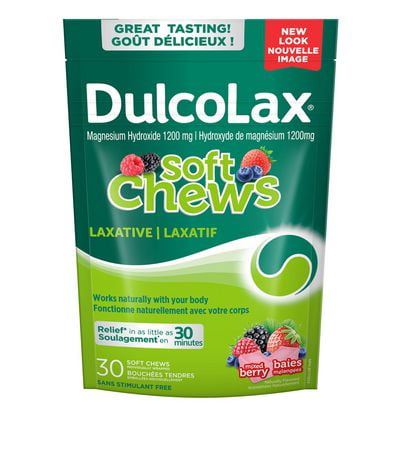 DulcoLax Soft Chews, Laxative for Gentle Occasional Constipation Relief ...